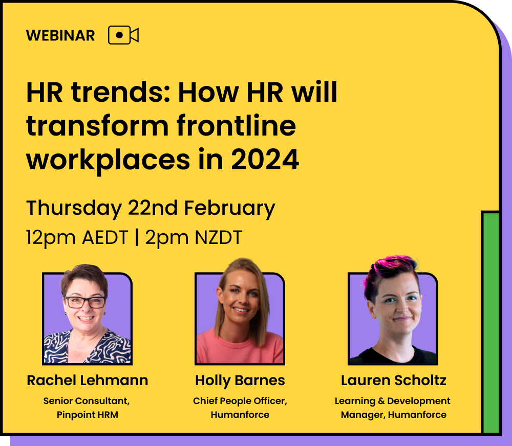 HR Trends: How HR will Transform Frontline Workplaces in 2024 Webinar