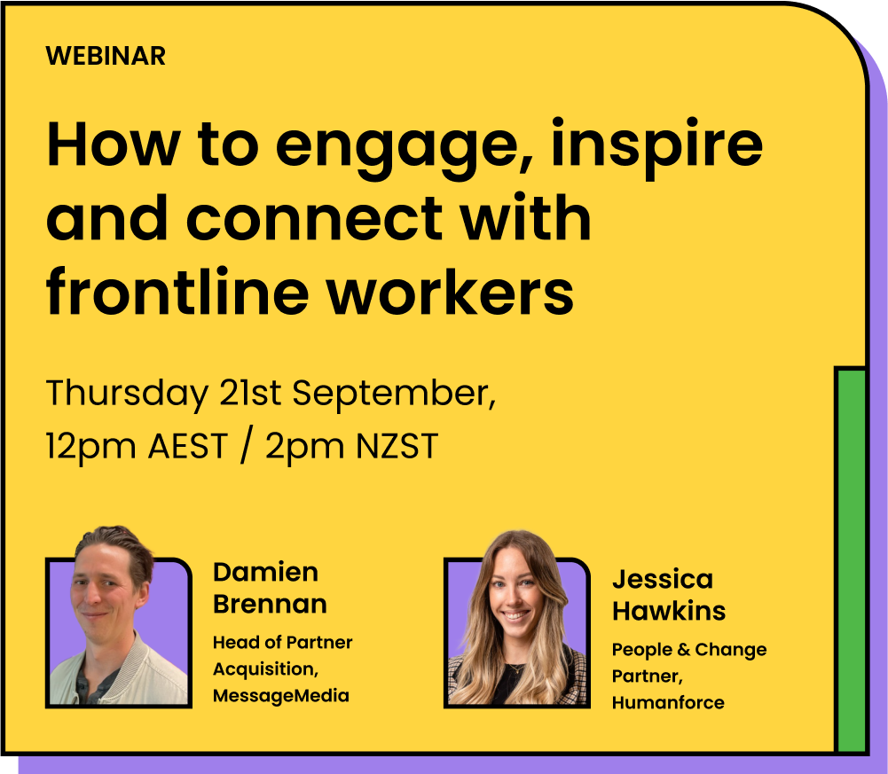 How to engage, inspire & connect with frontline workers webinar