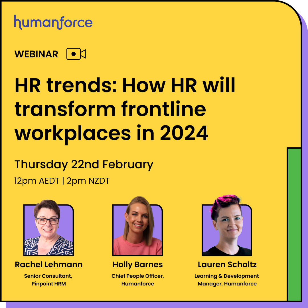 HR Trends: How HR will Transform Frontline Workplaces in 2024 Webinar